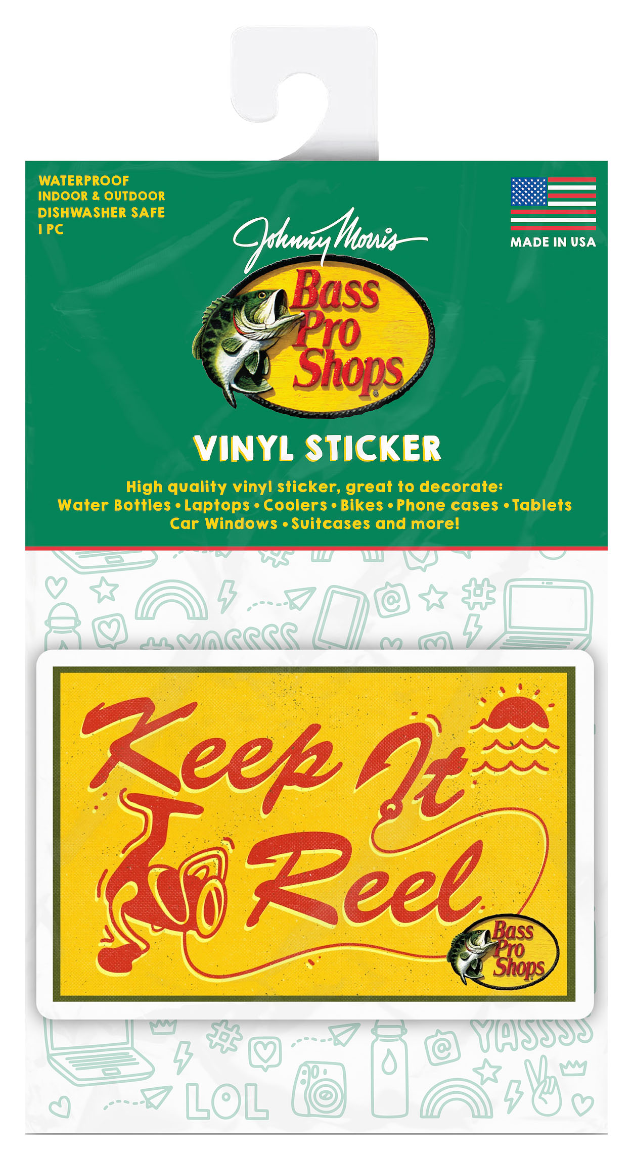 Bass Pro Shops Keep It Reel Sticker | Bass Pro Shops